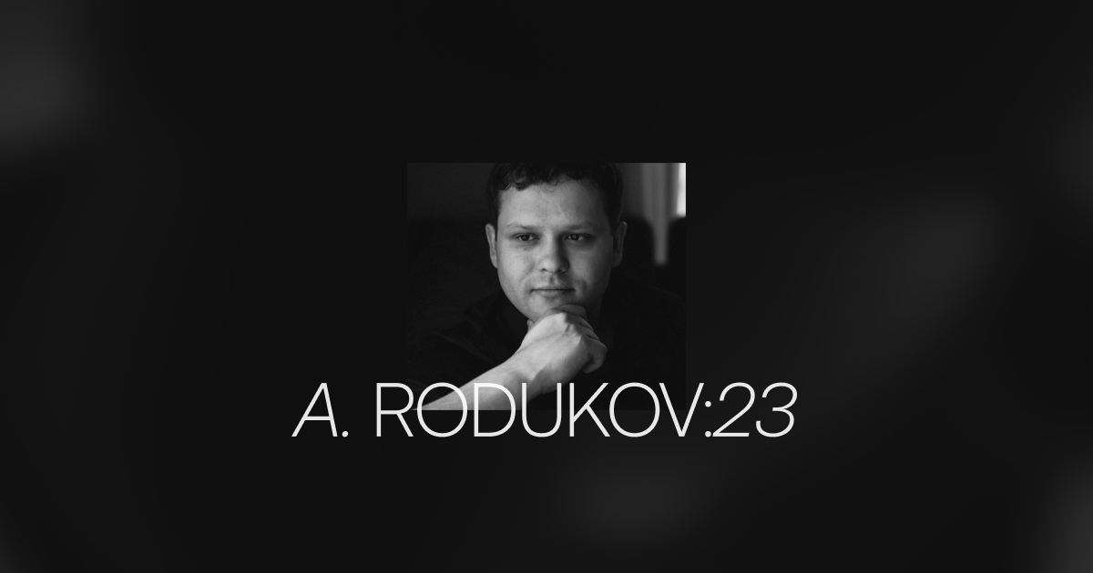 Alex Rodukov | Multi-disciplinary digital strategist consultant